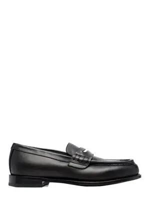 GIUSEPPE ZANOTTI Euro Leather Loafers - Black