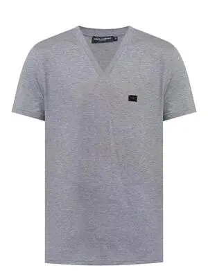 Dolce & Gabbana V-neck T-shirt - Grey