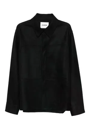 JIL SANDER Wool Shirt - Black