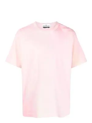 Stone Island Embroidered-logo T-shirt - Pink