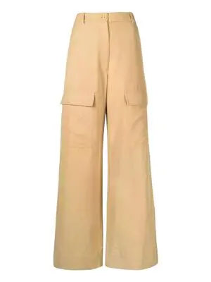Stella McCartney Wide-leg Cargo Trousers - Neutrals