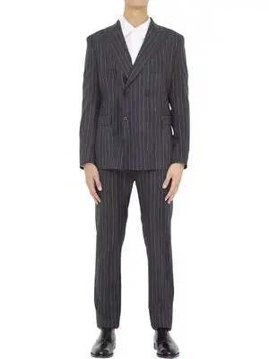 TONELLO Pinstriped Suit - Grey