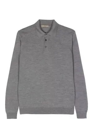 NUUR Long-sleeve Merino Polo Shirt