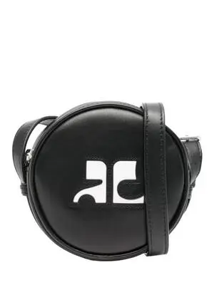 COURREGES Small Reedition Circle Bag - Black