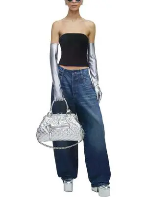 MARC JACOBS Marc Jacobs Re-Edition Quilted Metallic Leather Stam Bag