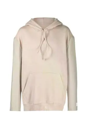 MAISON MARGIELA MM6 Maison Margiela Logo-Appliqué Contrast-Sleeve Hoodie
