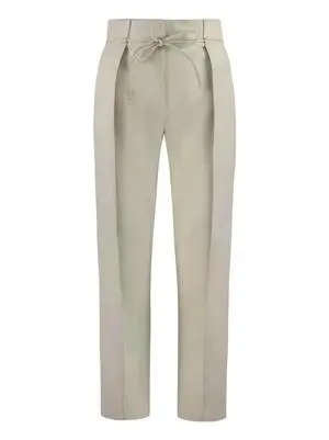 YVES SALOMON Leather Trousers - Neutrals