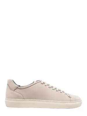 Corneliani Nubuck Leather Lace-up Sneakers - Neutrals
