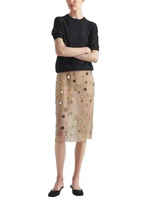 Prada Triangle-logo Cashmere Knitted Top - Blue