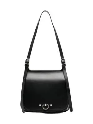 DURAZZI MILANO D-ring Calf Leather Tote Bag - Black
