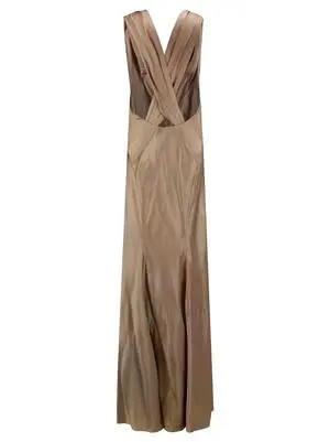 Saint Laurent Satin Gown - Neutrals
