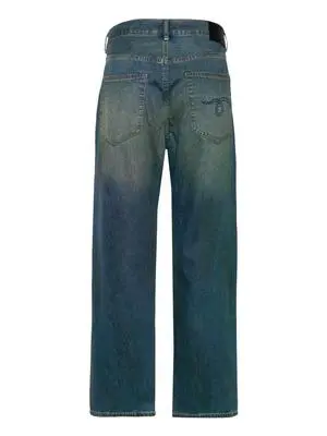 R13 Washed Straight-leg Jeans - Blue