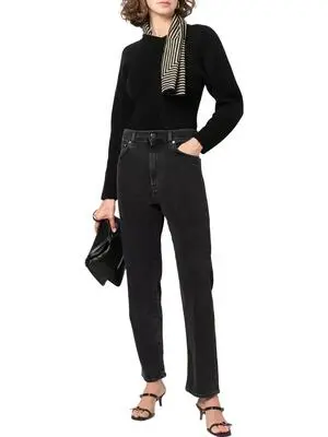 LOULOU DE SAISON LouLou De Saison High-Rise Straight-Leg Jeans