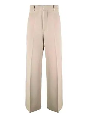 AMI Paris High-waisted Palazzo Trousers - Neutrals
