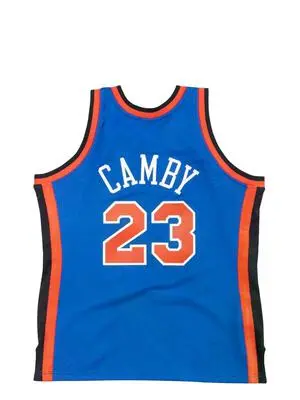 Mitchell & Ness X Nba New York Knicks 98-99 Marcus Camby Swingman Tank Top - Blue