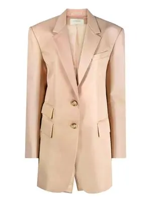 Sportmax Notched-lapels Single-breasted Blazer - Neutrals