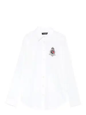 RALPH LAUREN Lauren Ralph Lauren Embellished Crest Shirt
