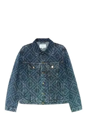 Casablanca Laser Monogram Denim Jacket - Blue