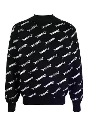 AMBUSH Logo Intarsia Crew Neck Jumper - Black