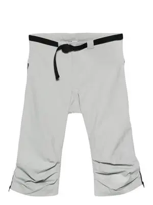 GR10K Belted Canvas Long Shorts - Grey
