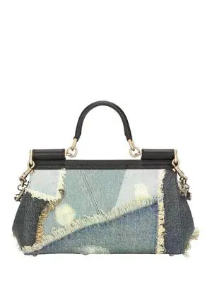 Dolce & Gabbana Medium Sicily Patchwork Cross Body Bag - Blue
