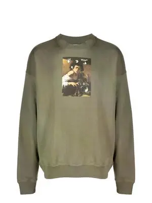 Off-White Caravaggio Painting Sweatshirt - Green