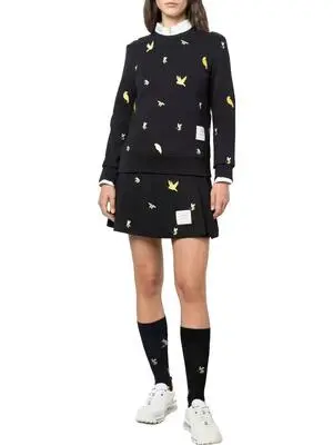 THOM BROWNE Thom Browne Embroidered A-Line Skirt