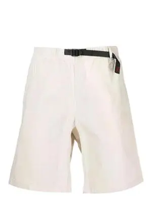 Gramicci Cotton Shorts With Buckle Fastening Waistband - Neutrals