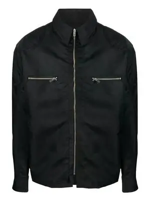 GMBH Zip-up Shirt Jacket - Black