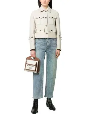 DURAZZI MILANO Multi-pocket Cropped Jacket - Neutrals