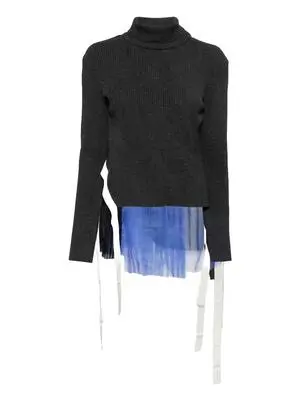SHANSHAN RUAN Cut-out Shade Jumper - Grey