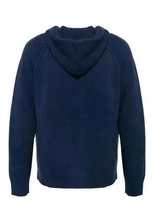 JAMES PERSE Recycled Cashmere Hooded Jacket - Blue