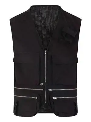 MAGLIANO Zip-up Vest - Black
