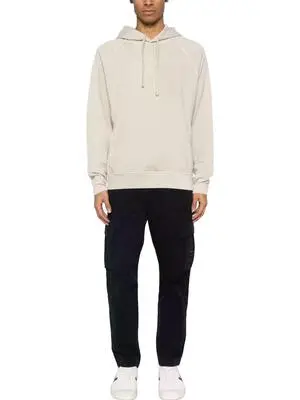 BOSS Jersey-texture Hoodie - Neutrals