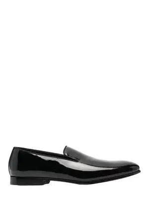 DOUCAL'S Patent Leather Loafers - Black