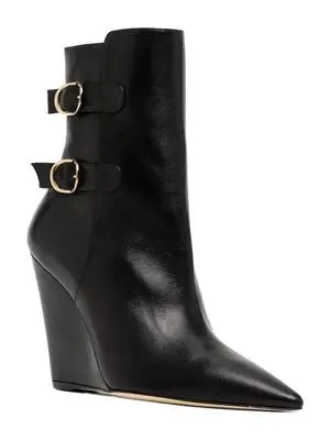 STUART WEITZMAN Stuart Weitzman Pointed-Toe Wedge Boots