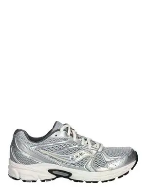 Saucony Saucony Silver-Tone Lace-Up Sneakers Silver