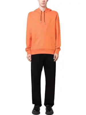 Rossignol Logo Print Cotton Hoodie - Orange