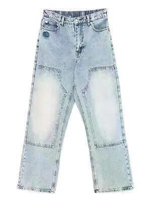 A BATHING APE Moonface Logo Jeans - Blue