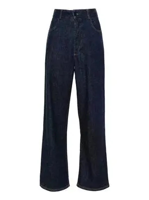 BASERANGE High-waisted Straight-leg Jeans - Blue