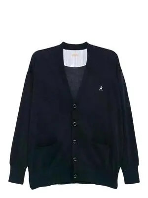 Undercover Embroidered Cardigan - Blue