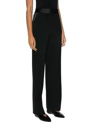Antonelli Firenze Asymmetric Front-button Tailored Trousers - Black