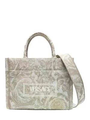 Versace Small Barocco Athena Tote Bag - Neutrals