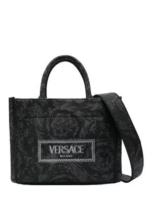 Versace Small Barocco Athena Tote Bag - Grey