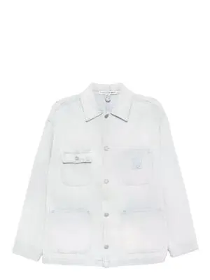 Joshua Sanders Logo-patch Denim Jacket - Blue