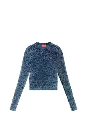 DIESEL® M-creta Shirred Top - Blue