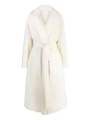 THE ROW The Row Francine Tied-Waist Coat Neutrals