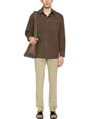 PT TORINO Mid-rise Slim-fit Trousers - Neutrals