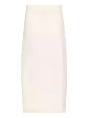 JIL SANDER Jil Sander Asymmetric Wool Midi Skirt
