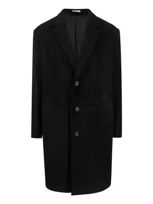 Alexander McQueen Raglan Sleeves Wool-blend Coat - Black